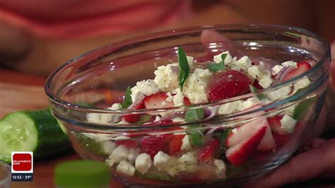 Cucumber Strawberry Salad