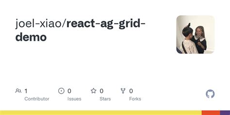 Github Joel Xiao React Ag Grid Demo