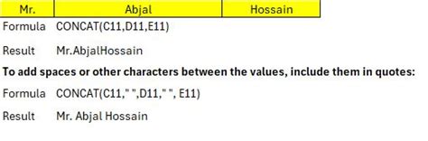 Abjal Hossain On Linkedin Excel Tips 1 In Excel You Can Use The Concatenate Function Or The