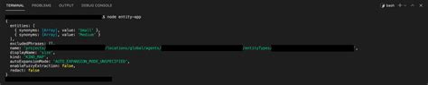 Hi Is It Possible To Create An Entity In Dialogflow Using Nodejs