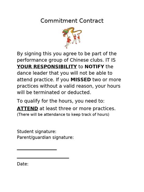 Commitment Contract 1 Pdf