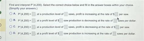 Solved The Price Demand Equation And The Cost Function For Chegg Com
