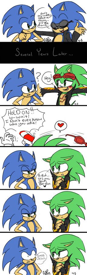Sonic Don T Know Ho S Scourge Sonic Forever Fan Art Fanpop
