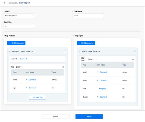 Data Import Nebulagraph Database Manual