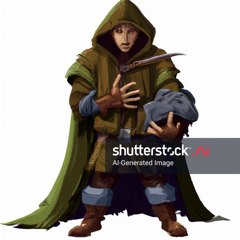 Dungeons Dragons Character Rogue Class Human Ai Generated Image