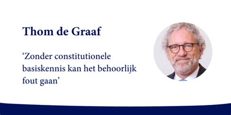 Thom De Graaf Over De Rechtsstaat Universiteit Leiden