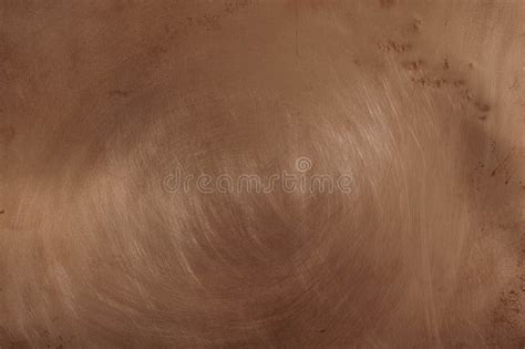 Copper Surface With Circular Scratches Textured Copper Surface For Design And Aesthetic
