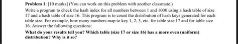 Solved Problem 1 10 Marks You Can Work On This Problem