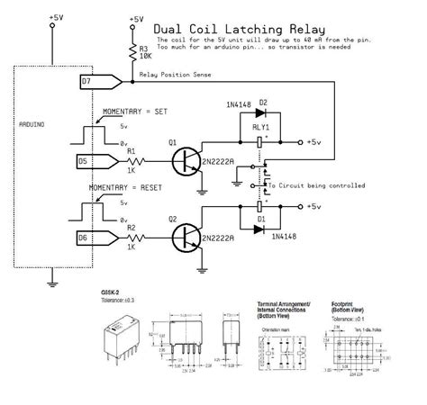 A Diagram Of A Latching Relay Circuit