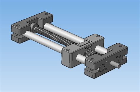 带螺旋传动的滑块step模型图纸下载 懒石网