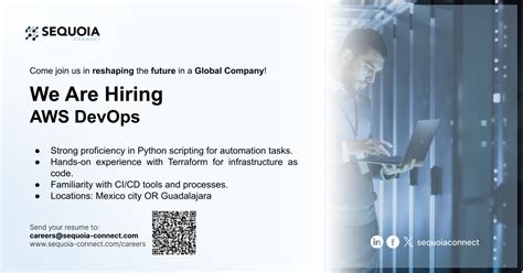 Sequoia Connect On Linkedin Aws Devops Engineer 33 249 Sequoia Connect