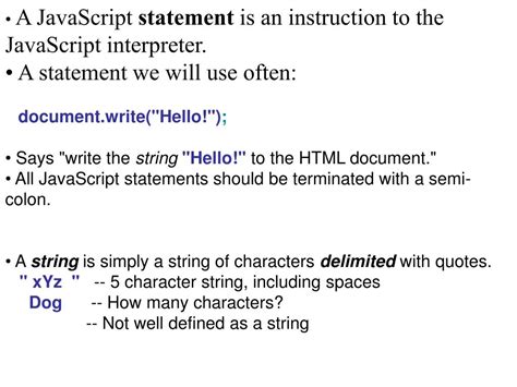 Ppt Javascript Basics And Interactive Scripts Explanation Powerpoint