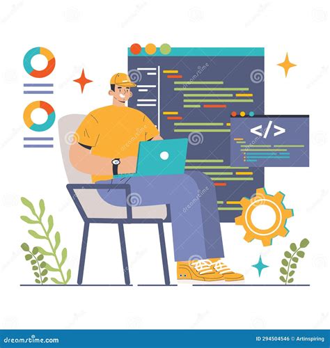 Back End Development Coding Software Engineering Or Programming Stock