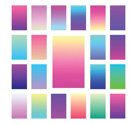 Modern Screen Vector Gradient Background Vibrant Smooth Color Gradient