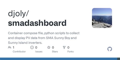 GitHub Djoly Smadashboard Container Compose File Python Scripts To Collect And Display PV