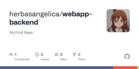 GitHub Herbasangelica Webapp Backend My First Repo