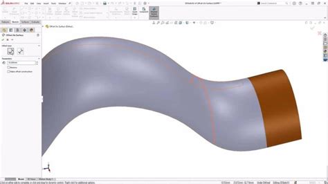 Comment créer un décalage sur une surface dans une esquisse 3D SOLIDWORKS
