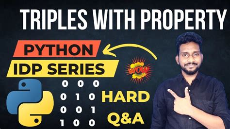 Python Idp Exam Triples With Property Question And Answer How Pass Idp
