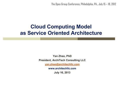 Cloud Computing Model With Service Oriented Architecture Pdf