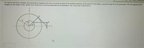 solved if a and b are fixed numbers find parametric