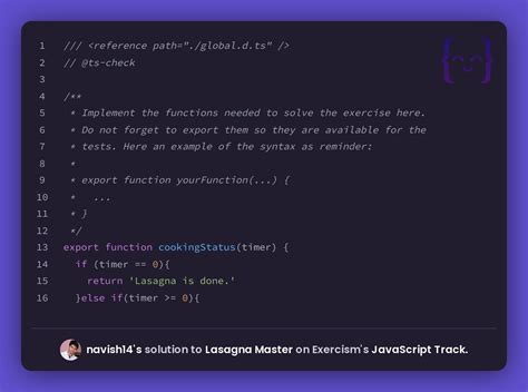 Navish14s Solution For Lasagna Master In Javascript On Exercism
