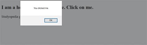 Jquery Click Method Studyopedia