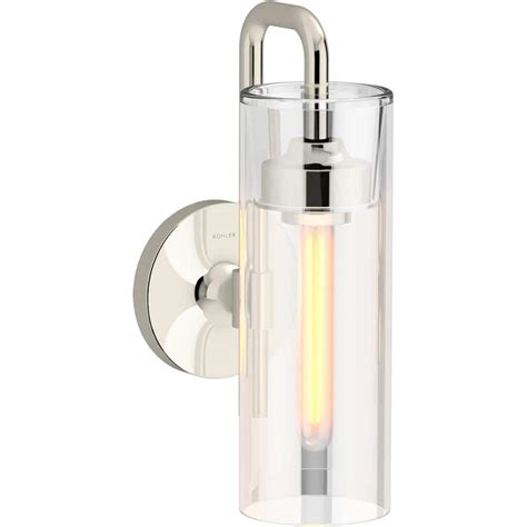 Kohler Purist 1 Light Polished Nickel Indoor Bathroom Wall Sconce Ul