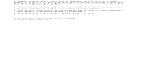 Pdf Instructions Installing Proteus Dokumentips