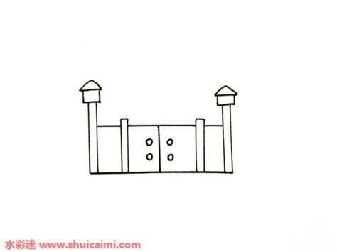 学校大门简图 千图网