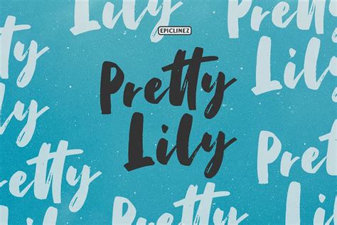Pretty Lily Font Free Download And Preview Deefont