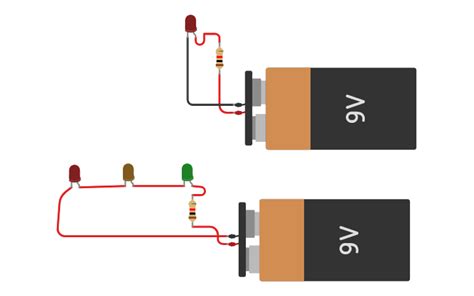 Circuit Design 1236 ชญาณ์นันท์ การต่อวงจรไฟฟ้า Tinkercad