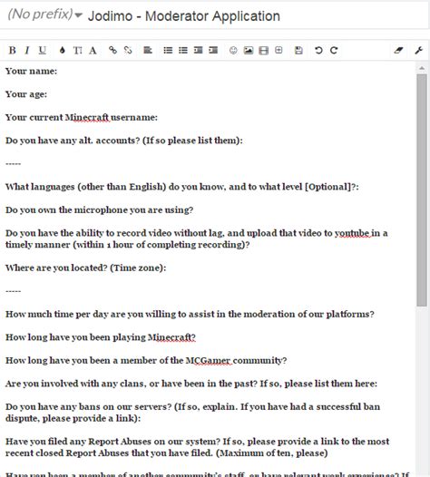 Guide How To Write An Amazing Moderator Application Mcgamer Network