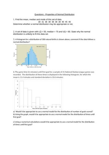 Edexcel A Level Statistics8 Normal Distribution Probabilities And