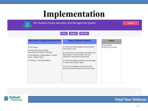 Student Project Allocation And Management System Ppt