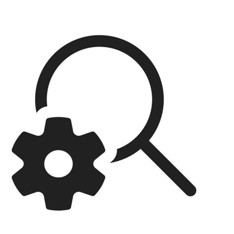 Search Settings Regular User Interface And Gesture Icons