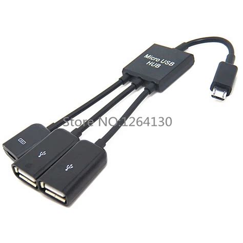 Micro Usb Hub 3 Port To 1 Otg Hub Cable Adapter Converter Extender Micro Usb Otg Charging Hub