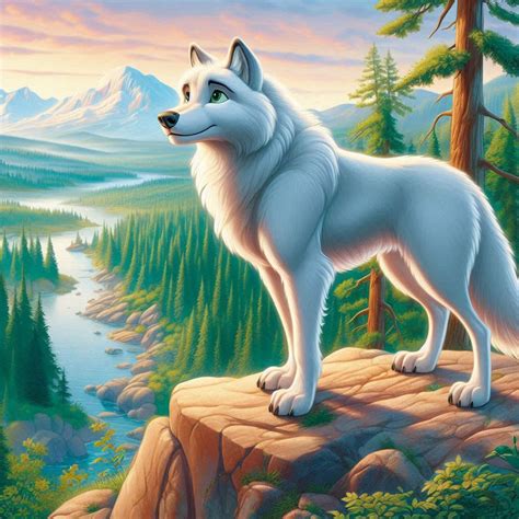 Disney Style White Wolf By Uranimated18 On Deviantart