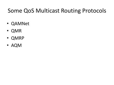 Ppt Qos Constraint Routing Protocols For Mobile Ad Hoc Powerpoint