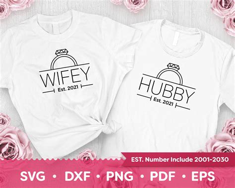 Wifey Hubby 2021 Svg Hubby Wifey T Shirt Husband And Wife Shirt Mr Mrs