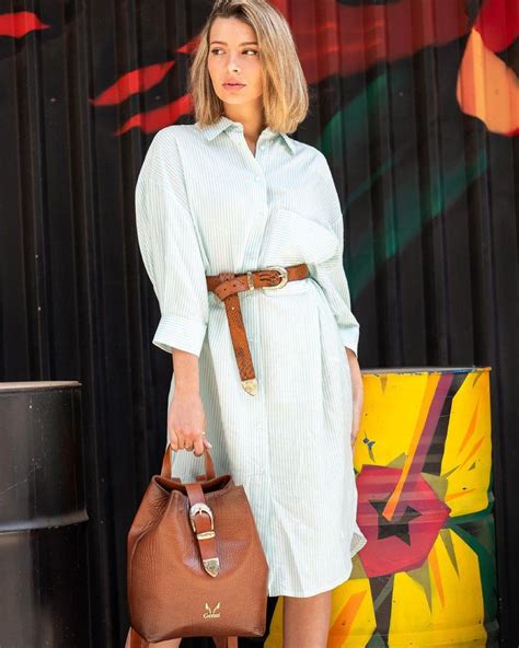 Brown Leather Backpack Efurs