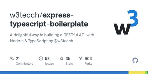 Github W3tecchexpress Typescript Boilerplate A Delightful Way To