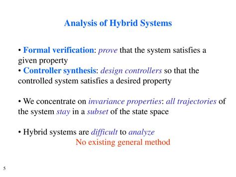 Ppt Verification And Synthesis Of Hybrid Systems Powerpoint Presentation Id6299352