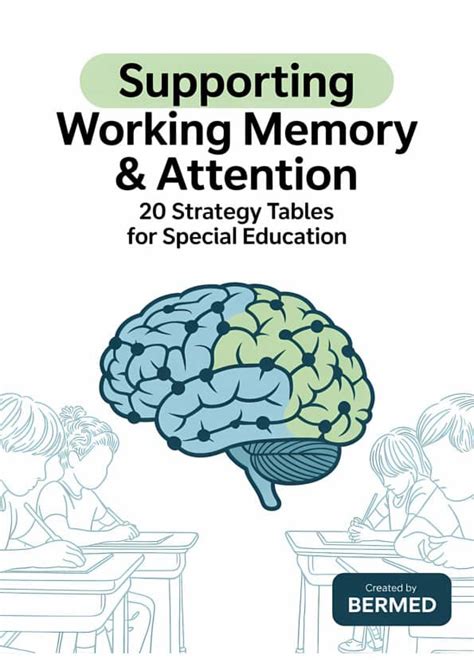 Supporting Working Memory And Attention 20 Strategy Tables For Special Education