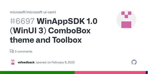 Winappsdk 10 Winui 3 Combobox Theme And Toolbox · Issue 6697 · Microsoftmicrosoft Ui Xaml