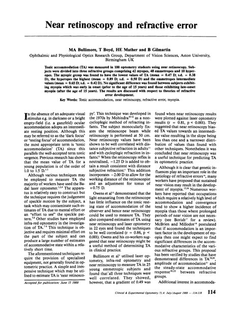 Retinoscopy Refractive Status At Donald Bryan Blog