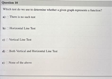 Solved Which Test Do We Use To Determine Whether A Given