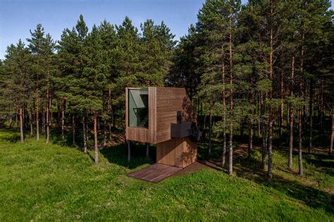 Arsenit S Prefabricated Treehouse Hovers Over A Terrace In Estonia