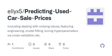 Github Ellyx Predicting Used Car Sale Prices Including Dealing With Missing Values