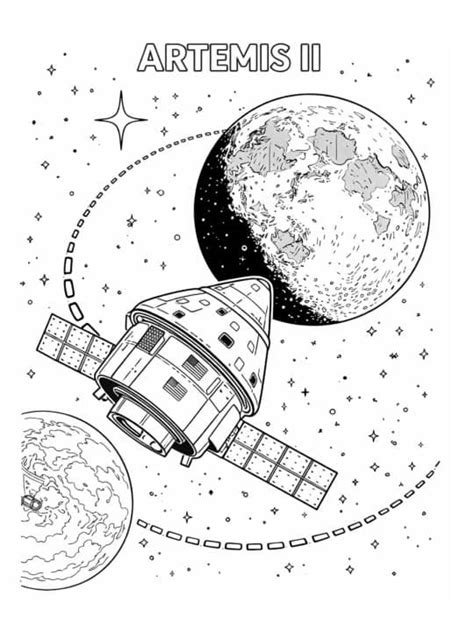Artemis Ii Coloring Picture By Stevens Social Studies Tpt
