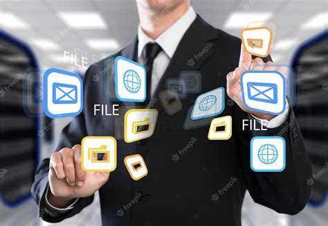 Premium Photo Programmer In Data Center Room And Data File System